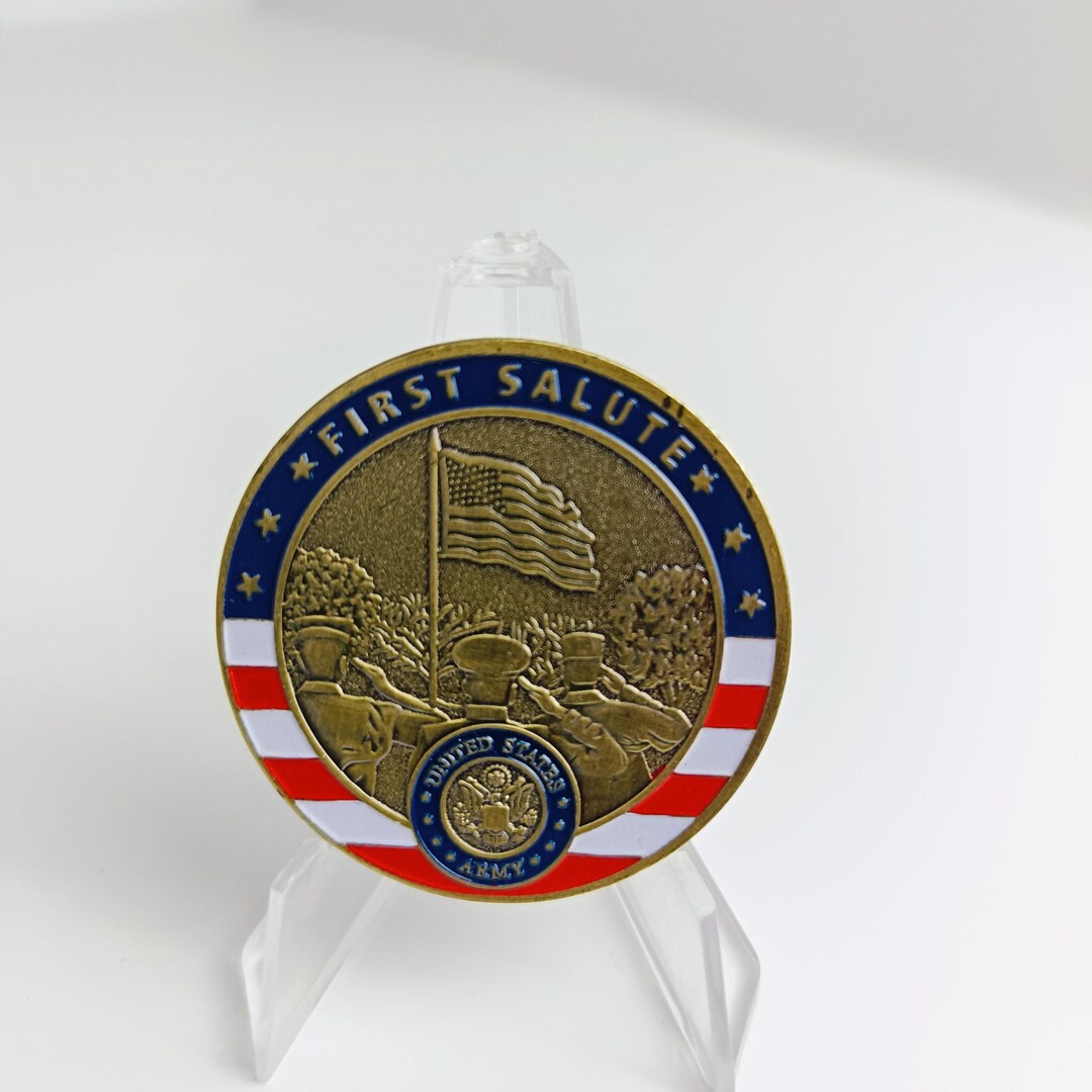 US Army Core Values First Salute - Oath of Office Commemorative Coin ...
