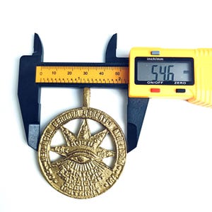 Cinco Vocalës Medalyon Medallion, Anting-anting Amulet From the ...