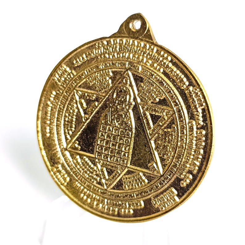 Sator Koronados Amulet: Handcrafted Filipino Luck and Protection Medal ...