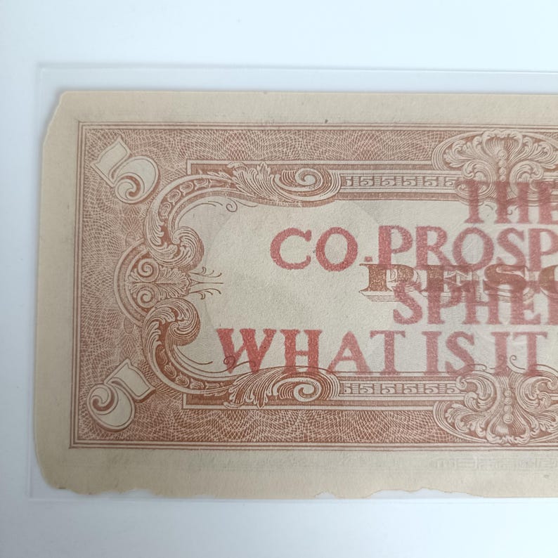 1943 Philippines Japanese Invasion Money | Propaganda Overprint, P110a ...