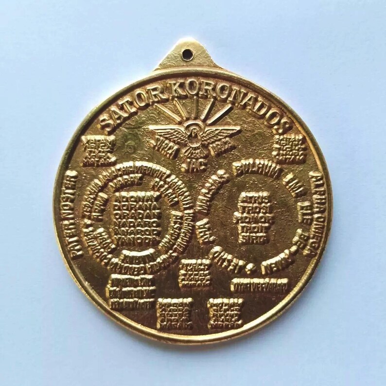 Sator Koronados Amulet: Handcrafted Filipino Luck and Protection Medal ...