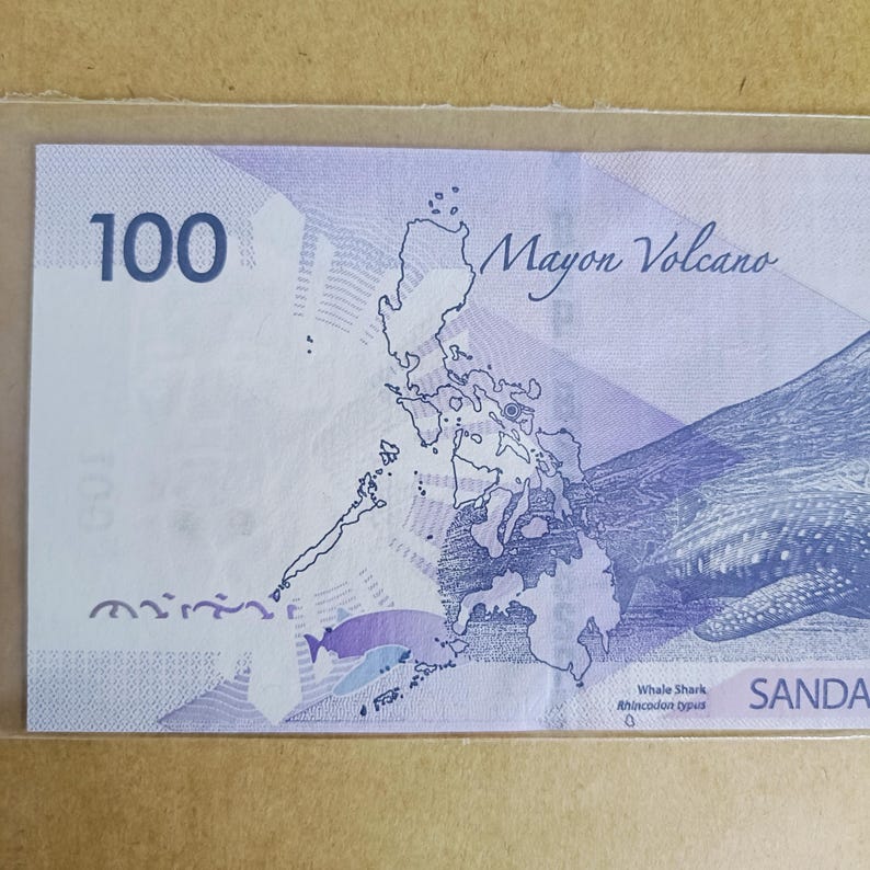 Error Banknote Low Alignment Cut Philippines 100 Pesos Year 2023 Marcos ...