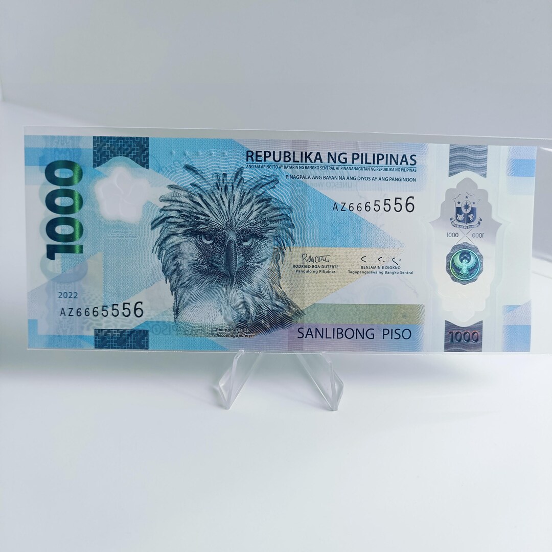 Philippines 1000 Piso Polymer Banknote: 2022 First Issue, Fancy Serial ...
