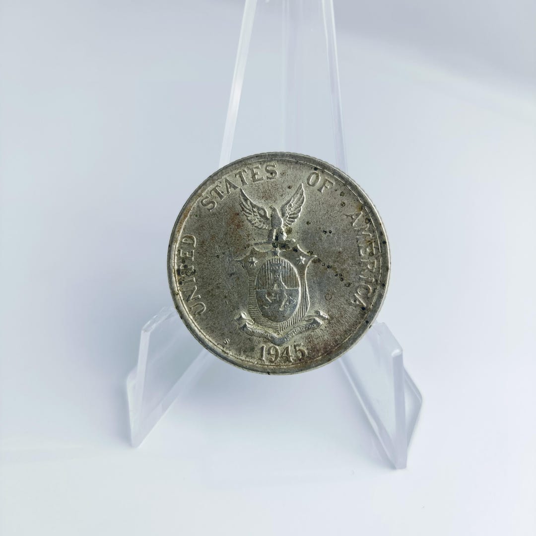 1945 Filipinas 50 Centavos: US Philippines Vintage Silver Coin - Etsy