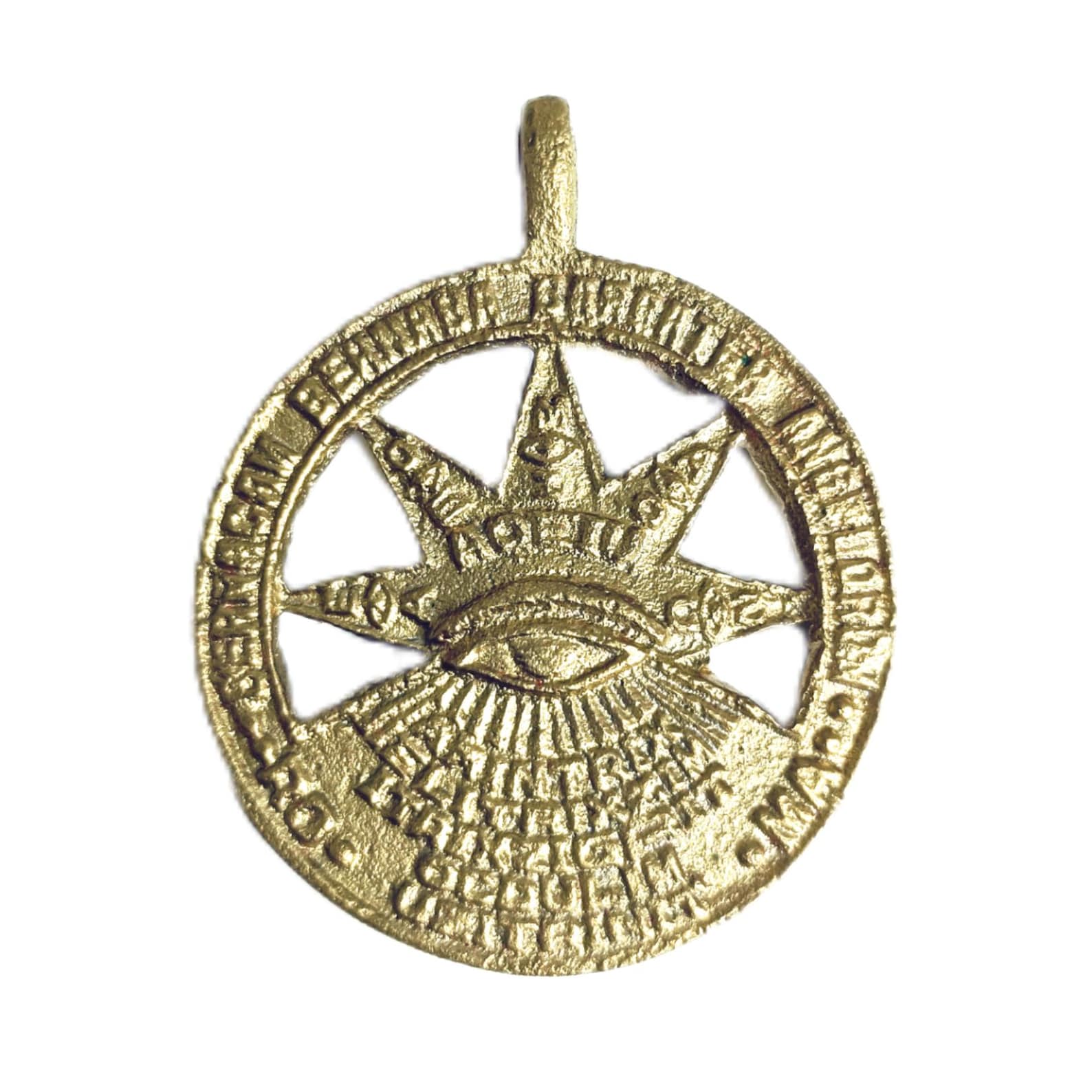 Cinco Vocalës Medalyon Medallion, Anting-anting Amulet From the ...