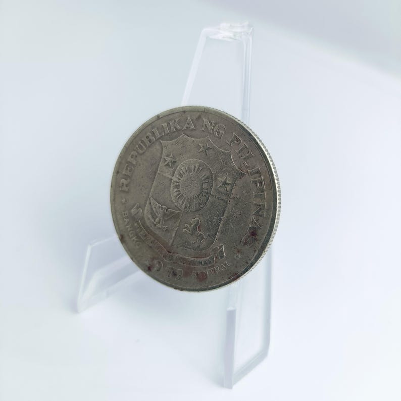 1972 Philippines 1 Piso Coin: Jose Rizal, Bangko Sentral, Filipinas - Etsy