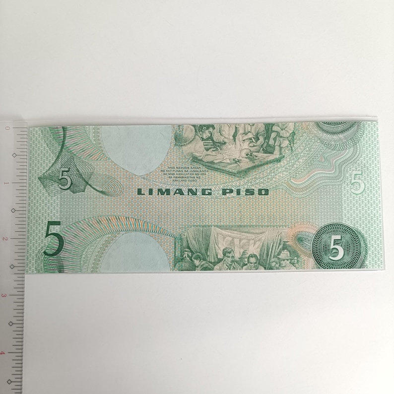 1978 Philippines 5 Piso Error Banknote: Miscut Collectible Note - Etsy