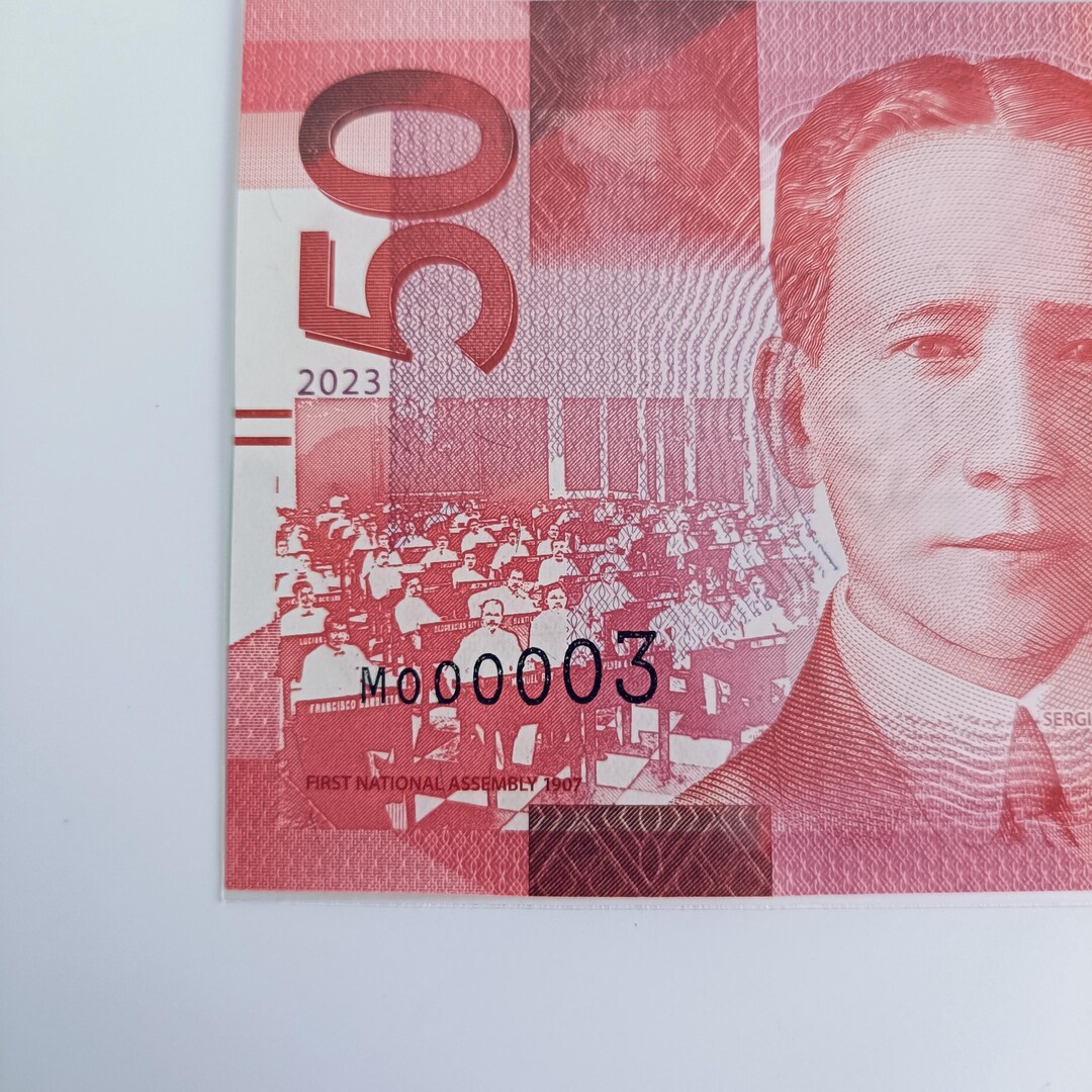 M000003 2023 50 Pesos Philippines Marcos - Medalla Low Serial Number ...