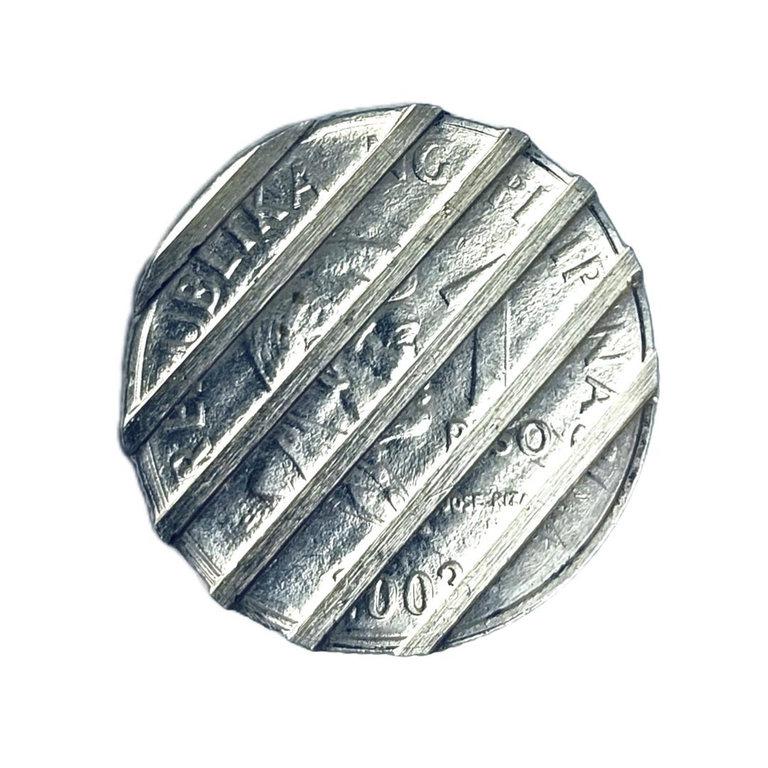 2003 Philippines 1 Peso Waffle Error Coin: Mint Misalignment Strike - Etsy