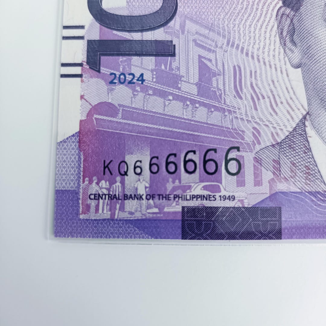 KQ666666 2024 Solid Serial 100 Pesos Philippines Marcos - Remolona New ...