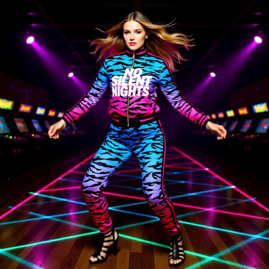Rainbow Tiger Tracksuit Set With Pockets, Personalized Rave Outfit - Etsy