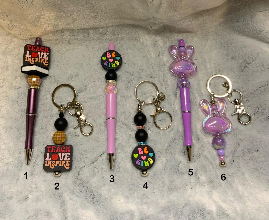 Cute Beaded Pens and Keychains. Makes a Great Gift, Individually or as ...