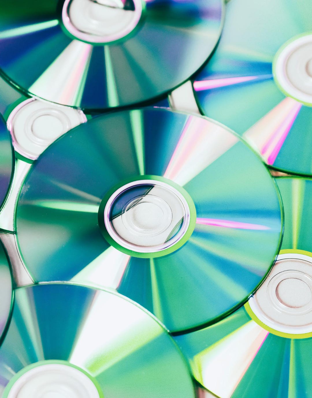 Retro CD Stack Poster – Vibrant Design - Etsy