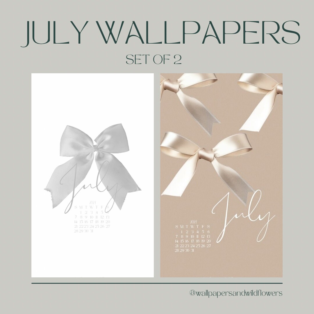 July Phone Wallpapers, Phone Background, Lock Screen, Calendar - Etsy