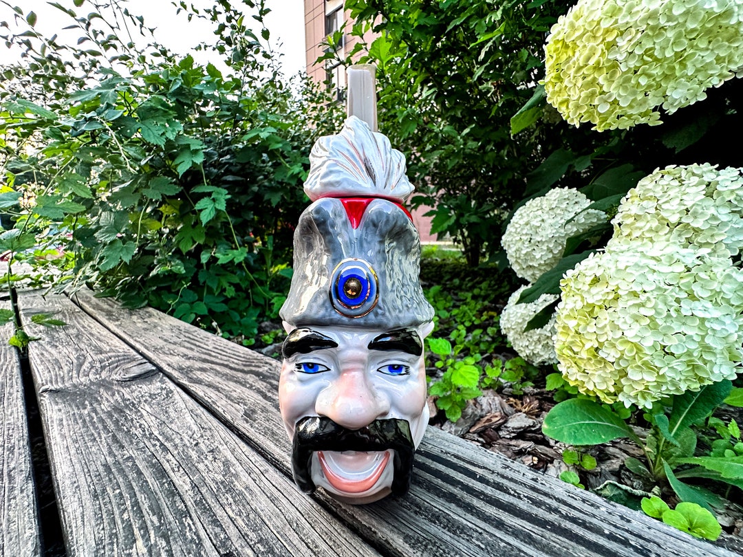 USSR Porcelain Soviet Decanter Pipe Kozak. Soviet Porcelain Gift. Rare ...