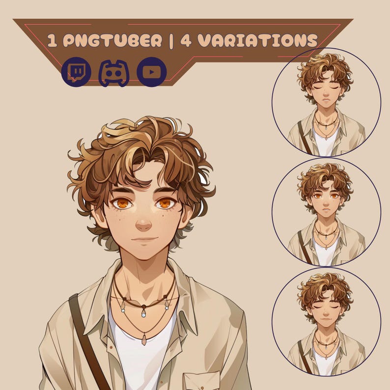 Male Vtuber Model, Boy Vtuber, Premade Vtuber, Male Vtuber Model ...