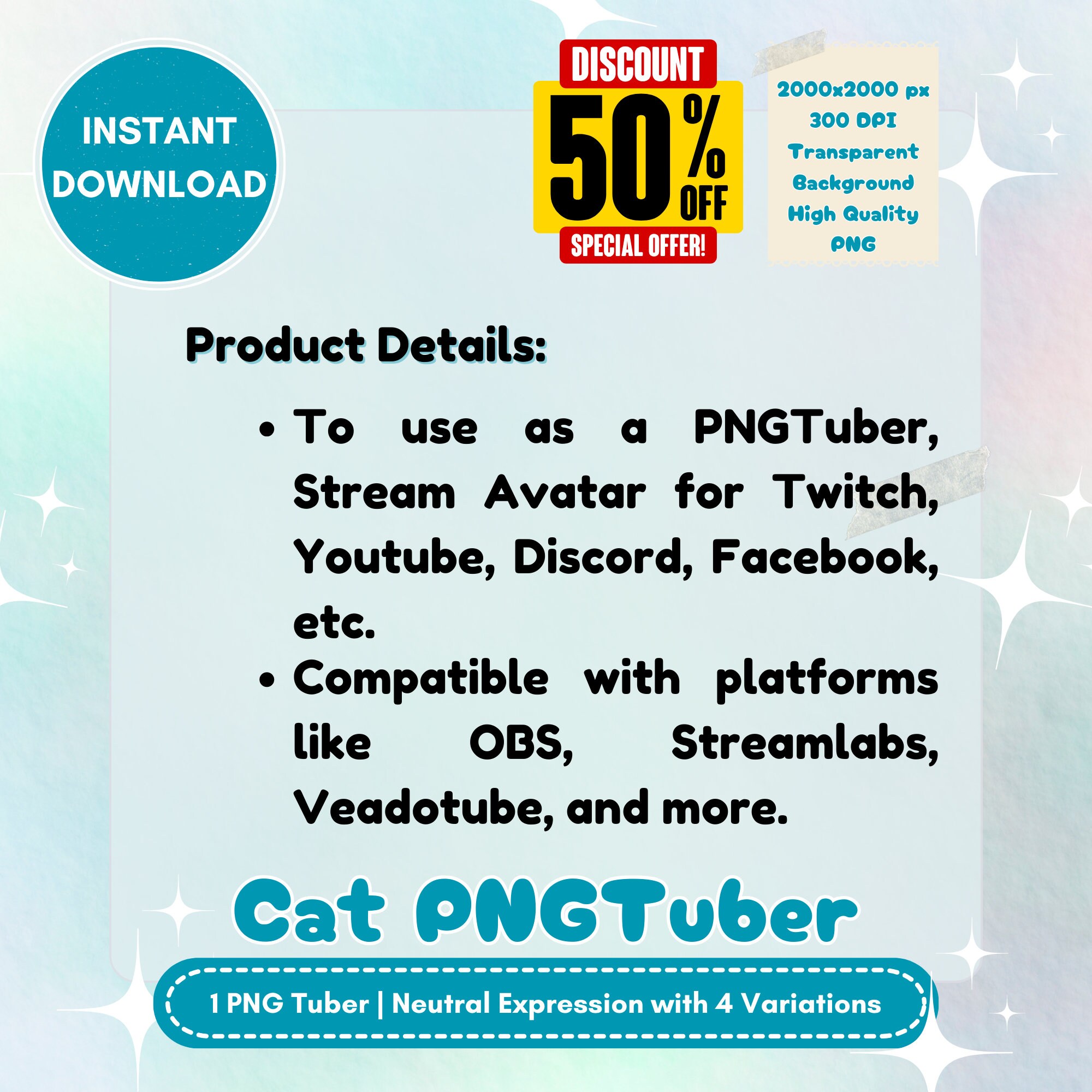 Cat Vtuber, Vtuber, Pngtuber, Vtuber Animal, Vtuber Avatar, Pngtuber ...