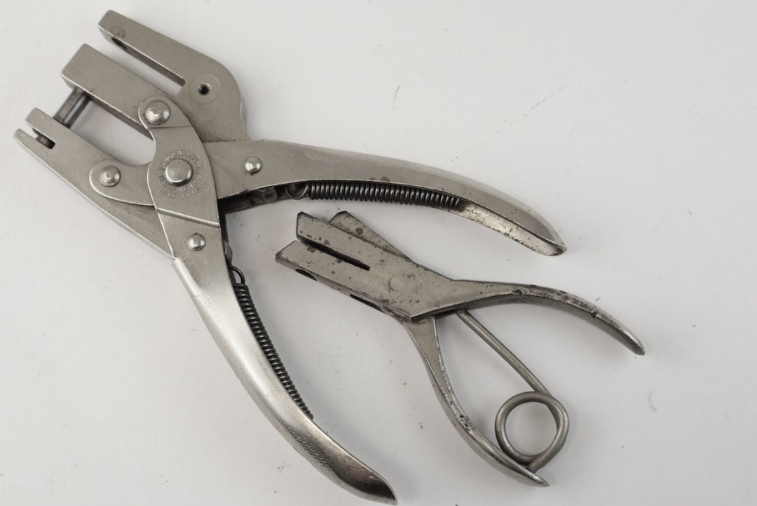 2 Paper Leather Craft Metal Punches / Sargent & Co. Unbranded - Etsy