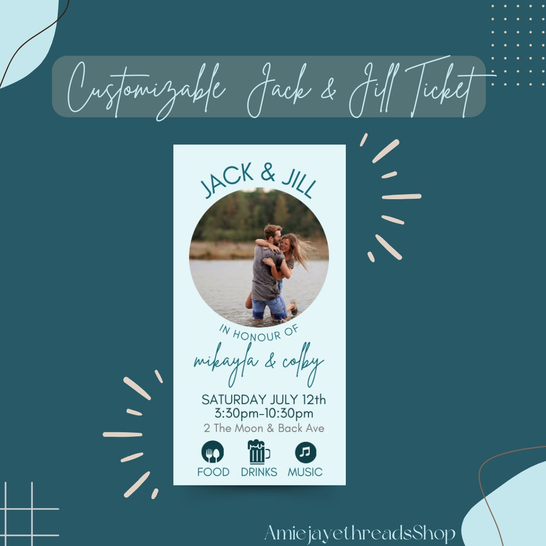 Jack And Jill Party Checklist Jack And Jill Party Etsy