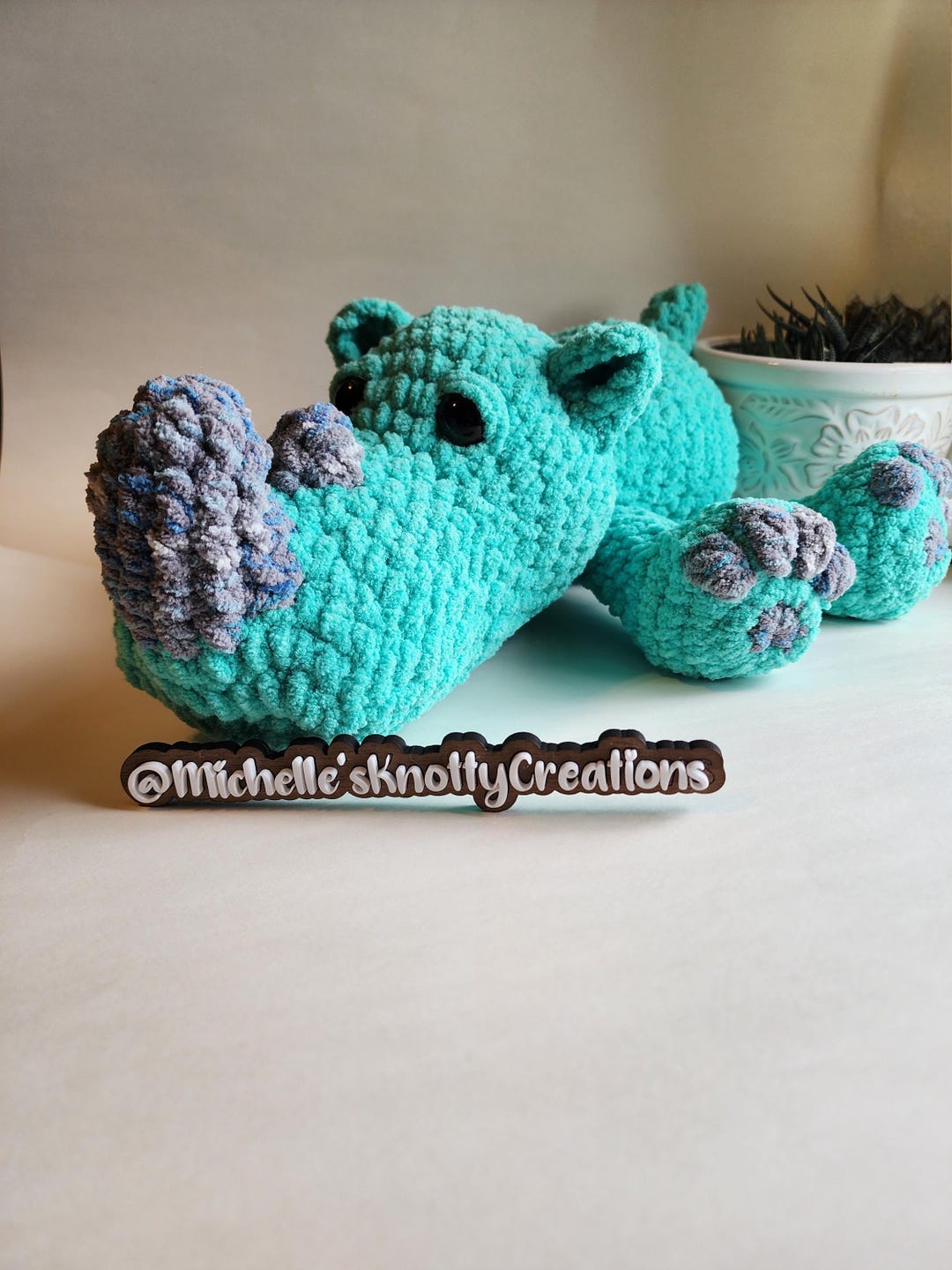 Robert the Rhino Crochet PATTERN | Stuffed Animal | Amigurumi | Rhino ...