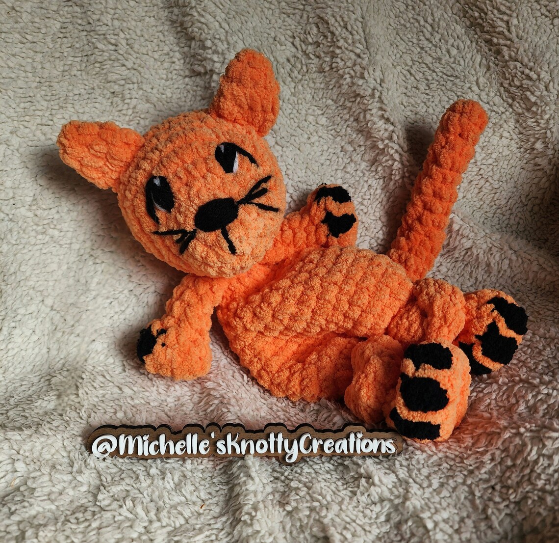 Muffin Cat Lovey Crochet PATTERN Cat Lovey Crochet Low Sew Cat Pattern ...