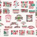 Retro Christmas Clipart Bundle, Groovy Christmas Svg, Christmas Svg ...