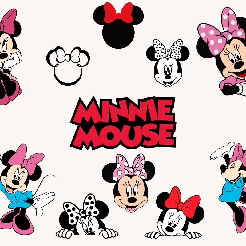 Minnie Mouse Svg - Etsy