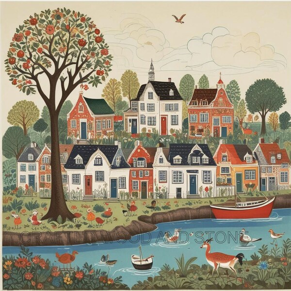 Charming Folk Art - Etsy