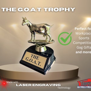 The Goat Trophy | G.O.A.T Greatest of All Time Trophy | Funny ...