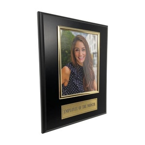 Employee of the Month Award Plaque. Custom 8"x10" Picture Plaque Holds ...