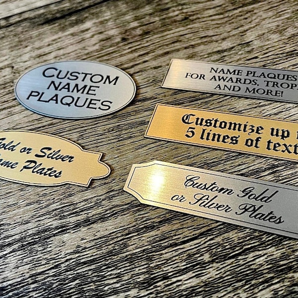 Adhesive Backing Name Tags - Etsy