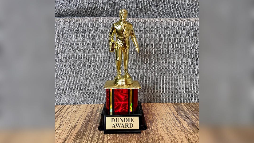 Dundie Award. the Office Award. Dunder Mifflin - Etsy
