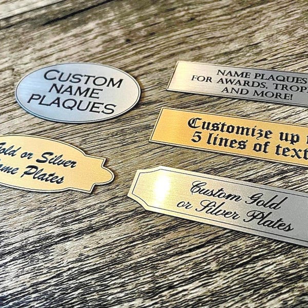 Trophy Engraving Name Plate - Etsy