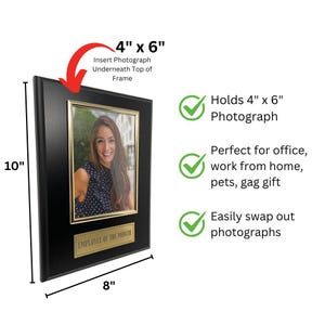 Employee of the Month Award Plaque. Custom 8"x10" Picture Plaque Holds ...