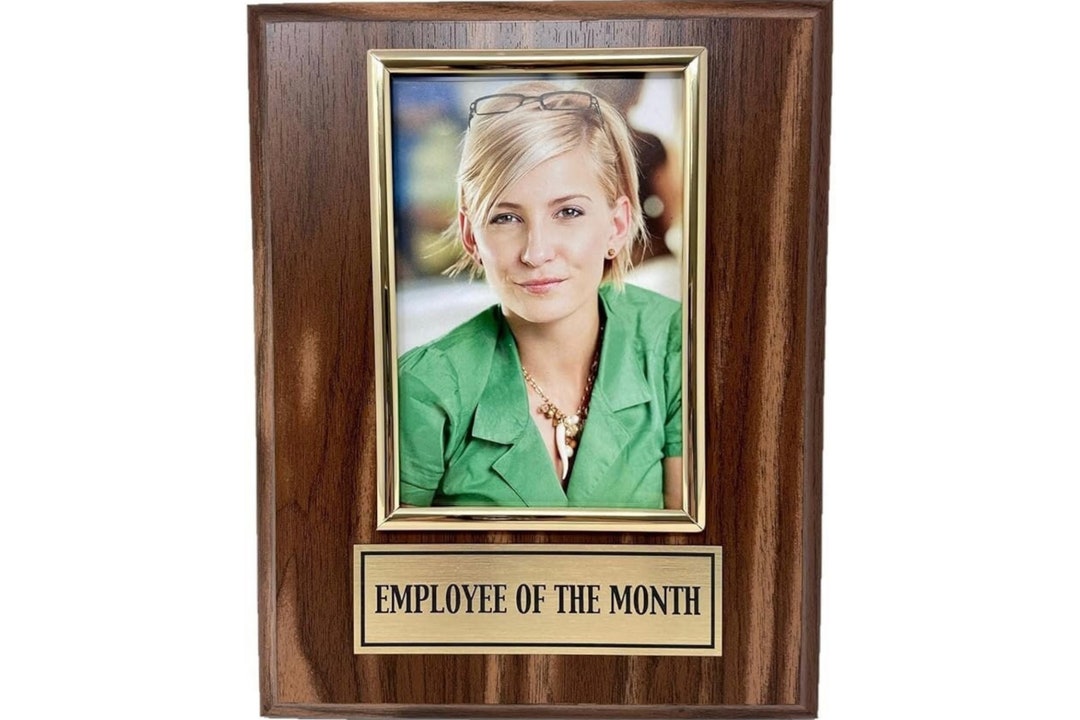 Custom Employee of the Month Award Plaque: 8x10 Photo Plaque - Etsy
