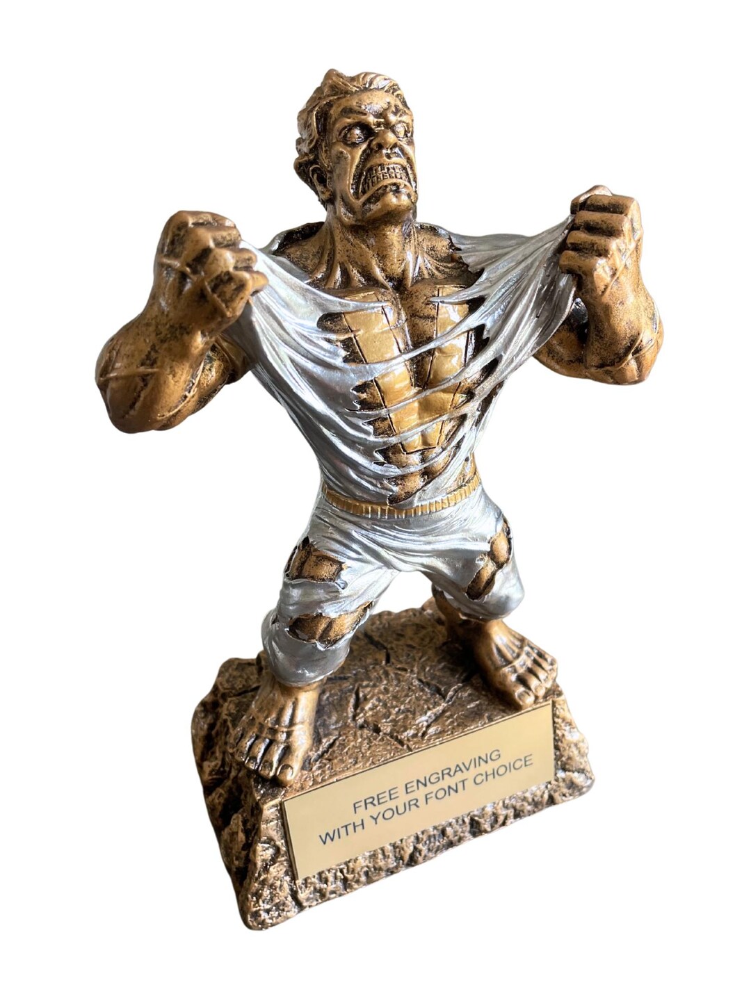 Hulk Monster Resin Victory Trophy - FREE ENGRAVING on Customizable ...