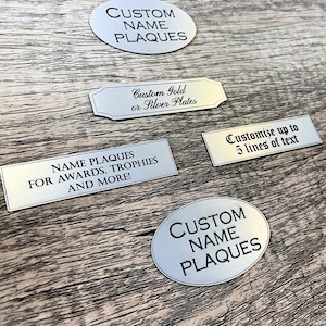 Custom Engraved Flexibrass Name Plate – Personalized Plaque, Indoor ...
