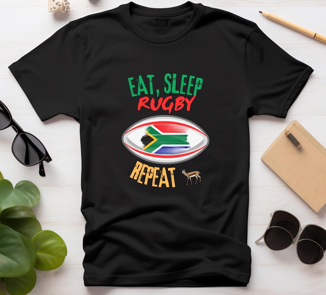 Rugby Shirt, Springbok Shirt, SA Rugby, Eat, Sleep, Rugby Repeat, Rugby ...