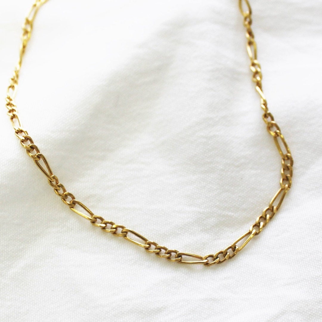 Figaro Gold Chain Necklace Gold Necklace Layer Necklace - Etsy