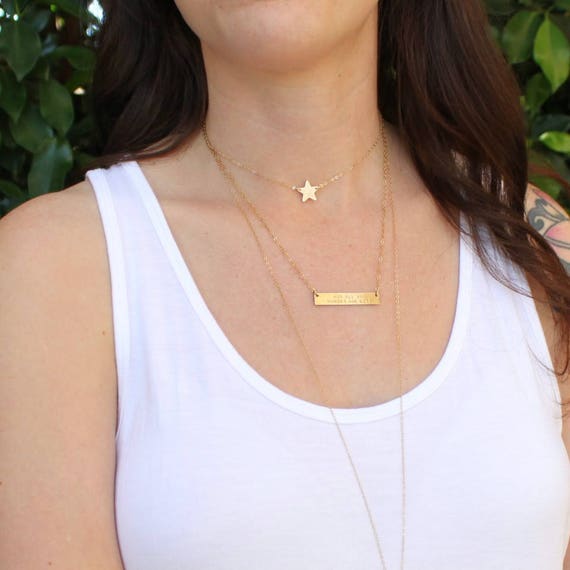 Initial Choker Necklace Dainty Choker Necklace Star Choker | Etsy