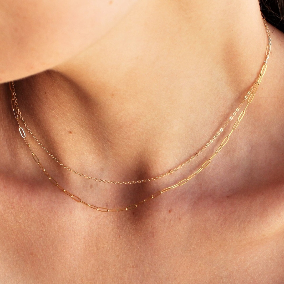 Dainty Necklaces, Necklaces for Her, Silver or Gold Necklaces Simple ...