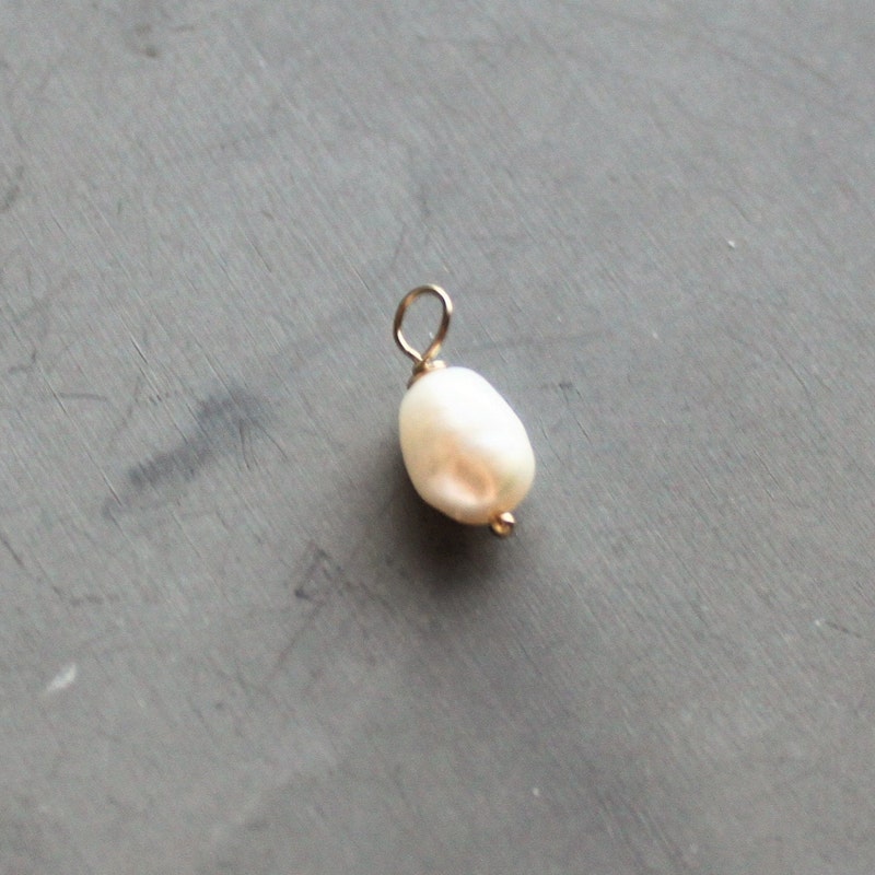 Pearl Charm - Etsy