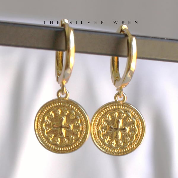 Dangle Coin Earrings - Etsy