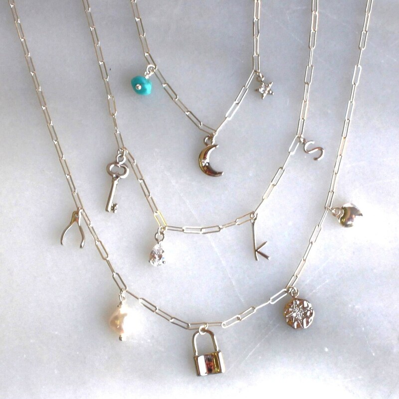 Charm Necklace - Etsy