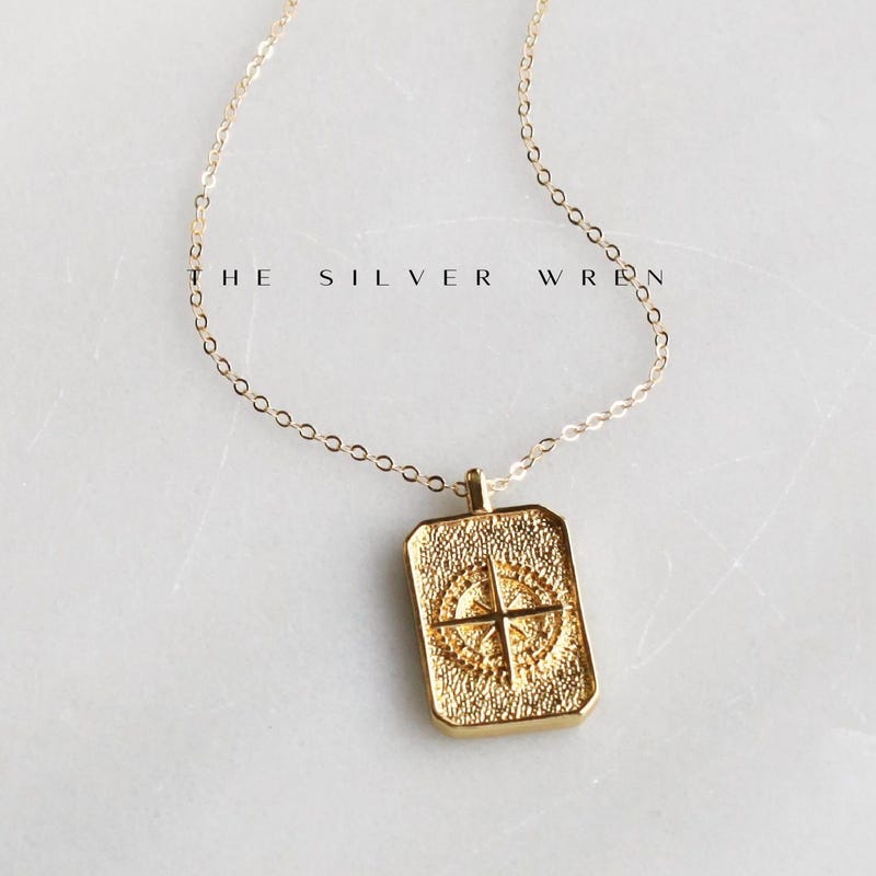 Compass Necklace - Etsy