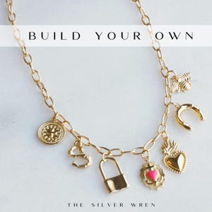 Multi Charm Necklace, Personalized Jewelry Gifts for Her, Build Your ...