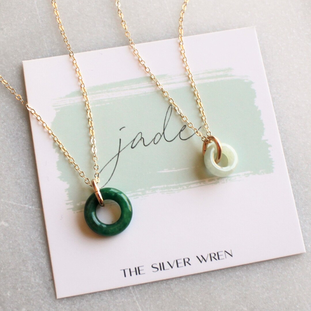 Ultra Dainty Jade Necklace, Necklaces for Women, Dainty Necklace, Good ...