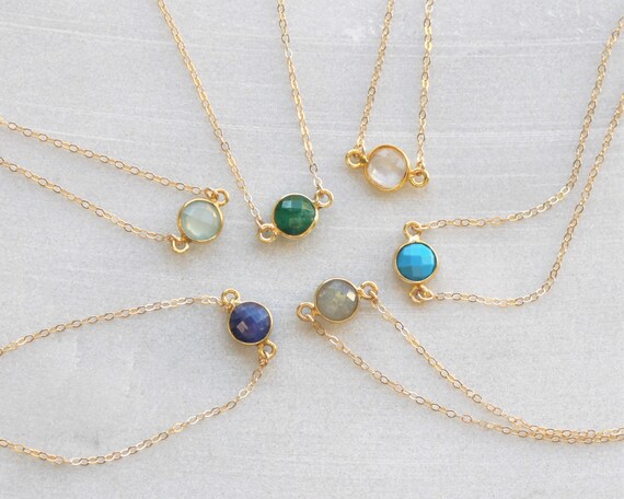 Dainty Gem Choker Necklace Choker Necklace Layering | Etsy