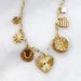 Gold Multi Charm Necklace, 14kt Gold Filled Chain - Etsy