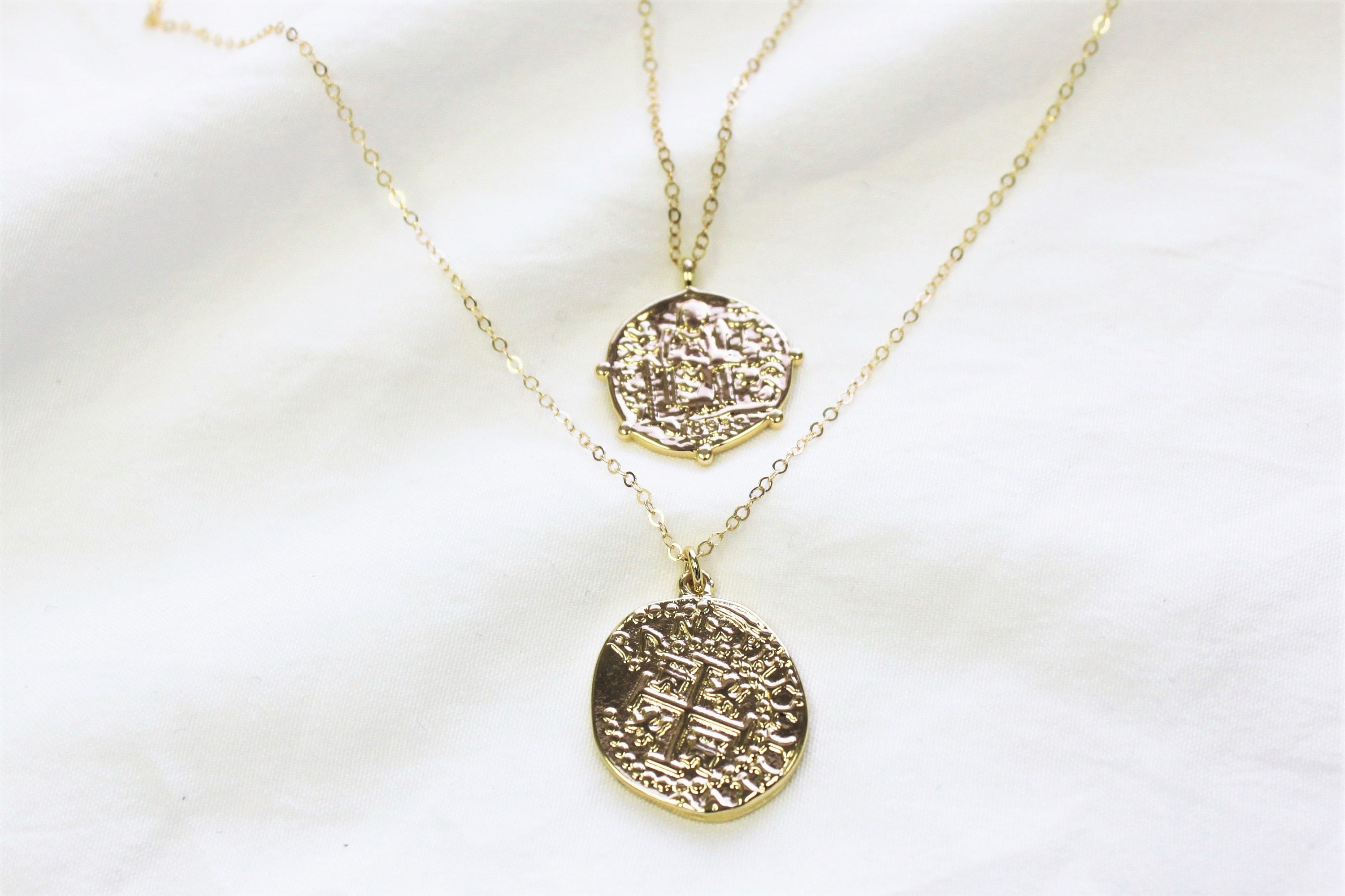 Coin Pendant Necklace Necklaces for Women Medallion Pendant | Etsy